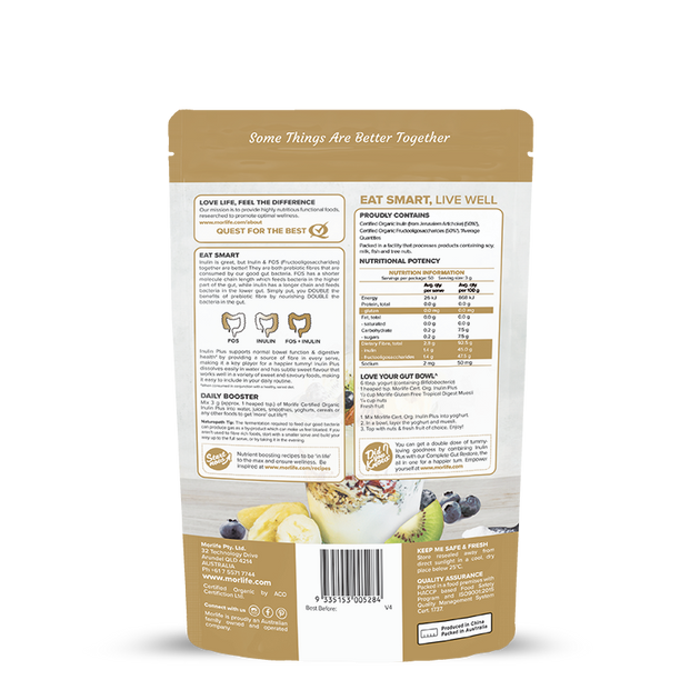 Morlife Inulin Plus Certified Organic – Morlife AUS