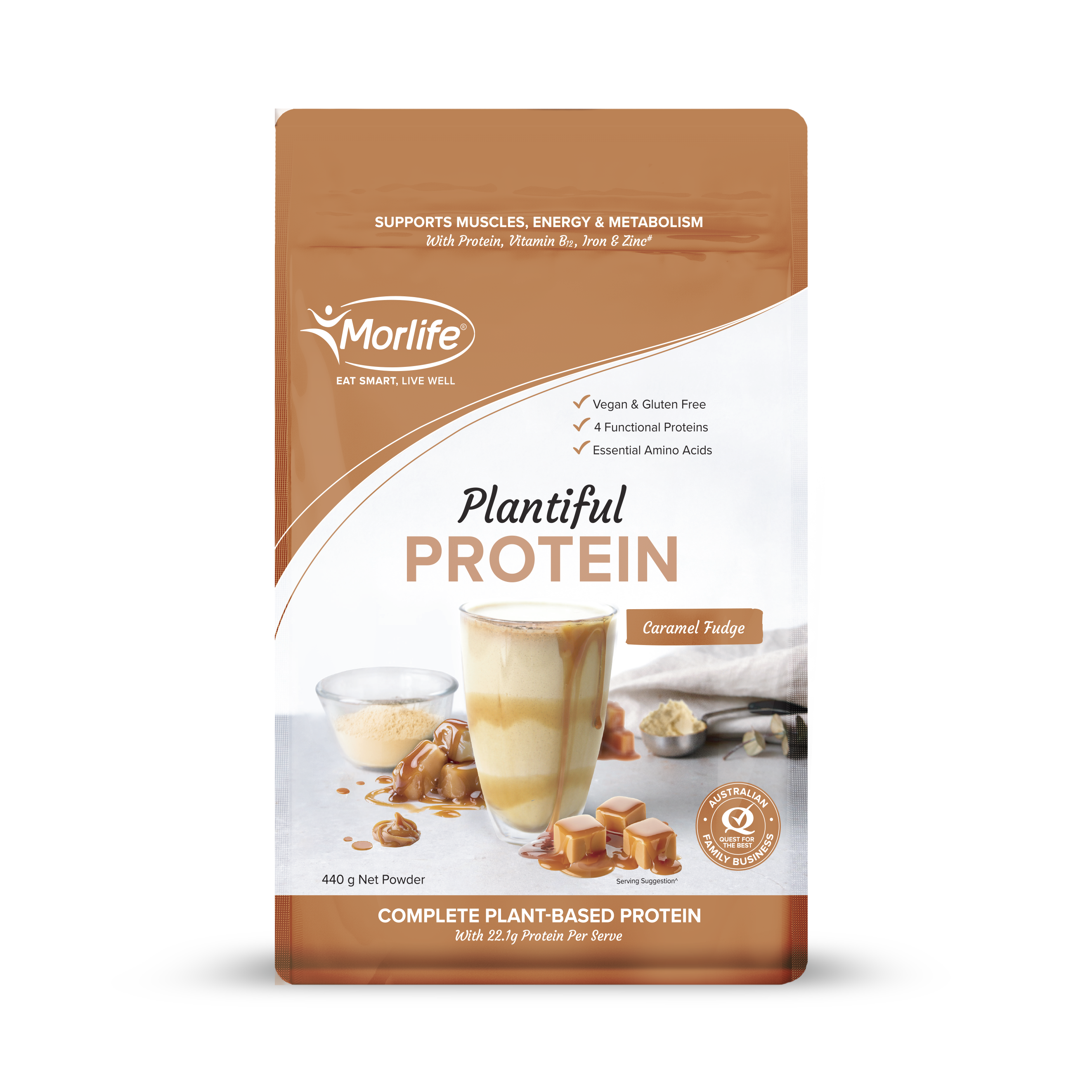 Plantiful Protein Caramel Fudge | Morlife