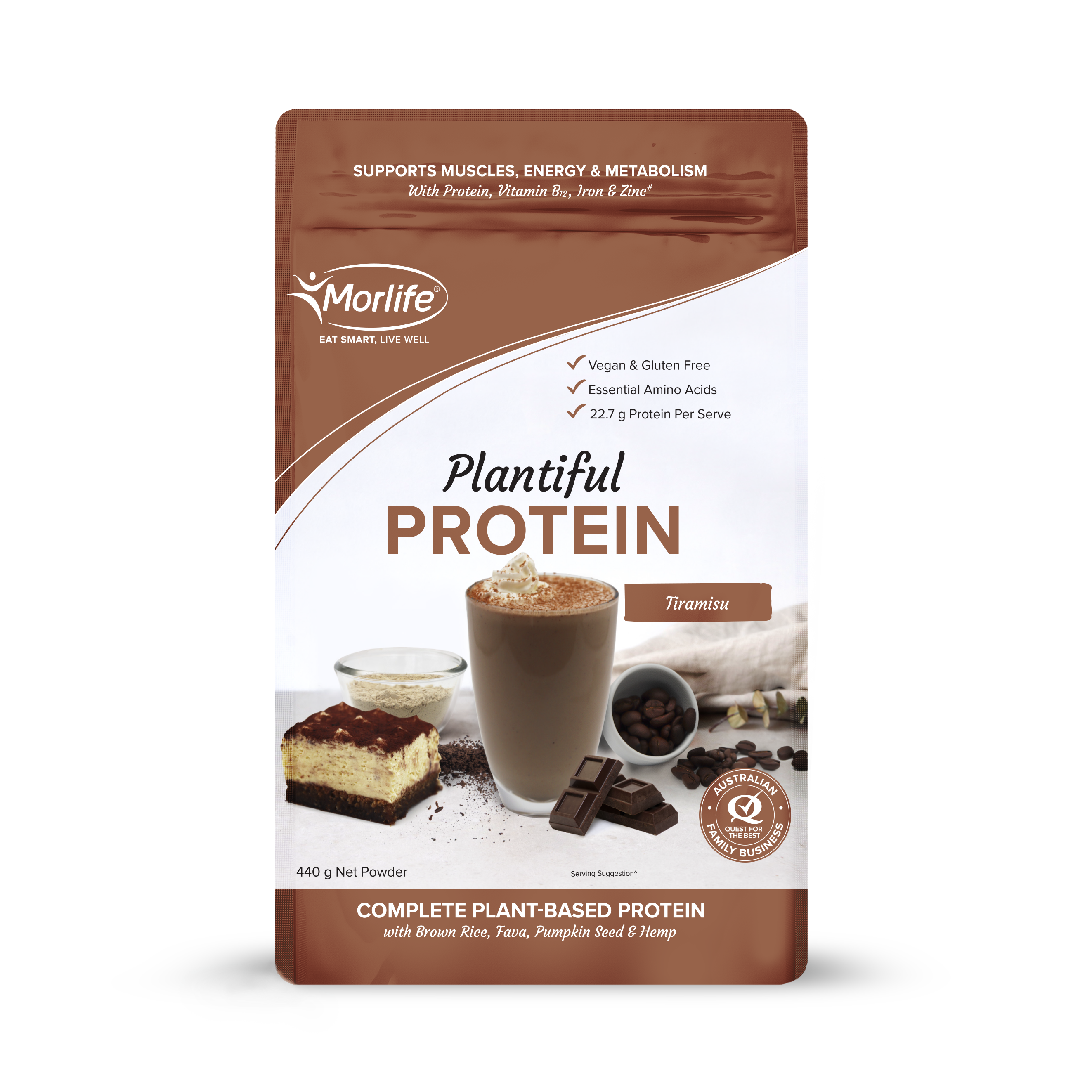 Plantiful Protein Tiramisu | Morlife