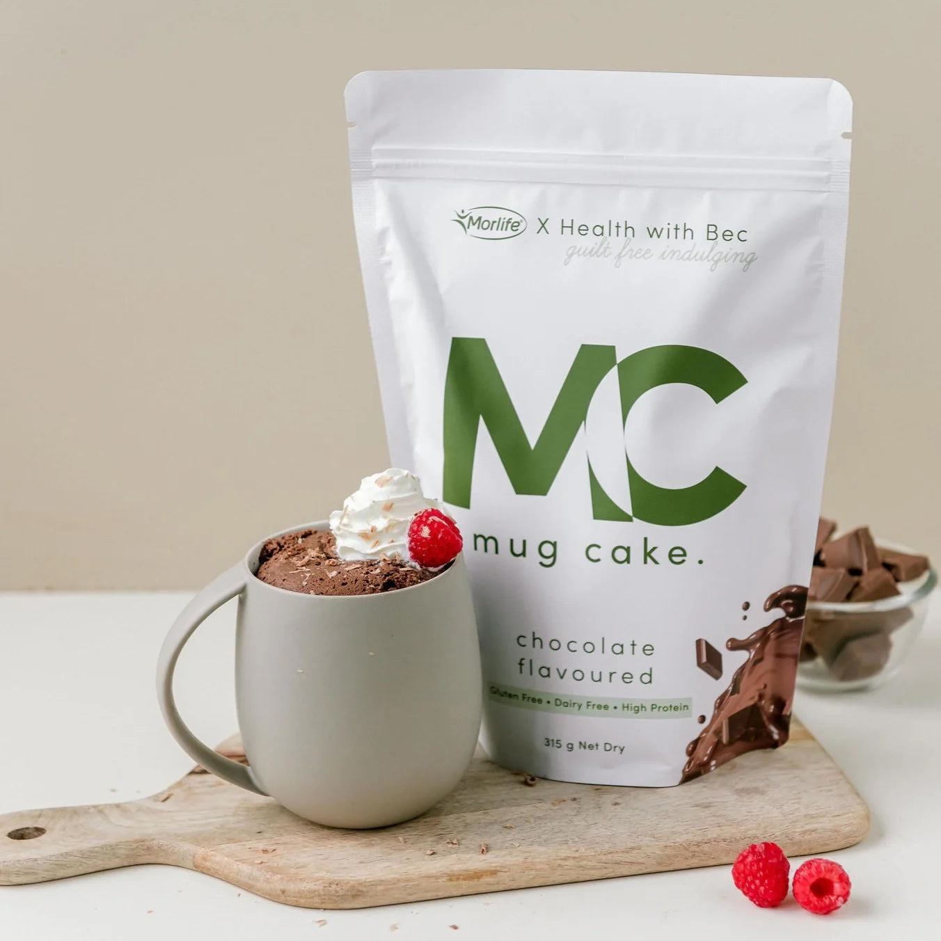 Health With Bec x Morlife Mug Cake - Chocolate